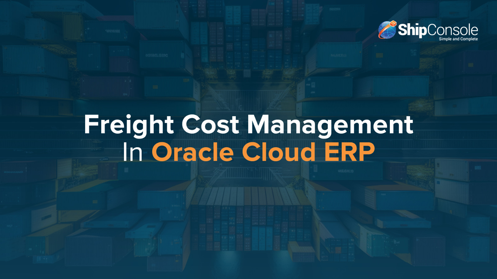 Automate Freight Cost Updates in Oracle Cloud ERP