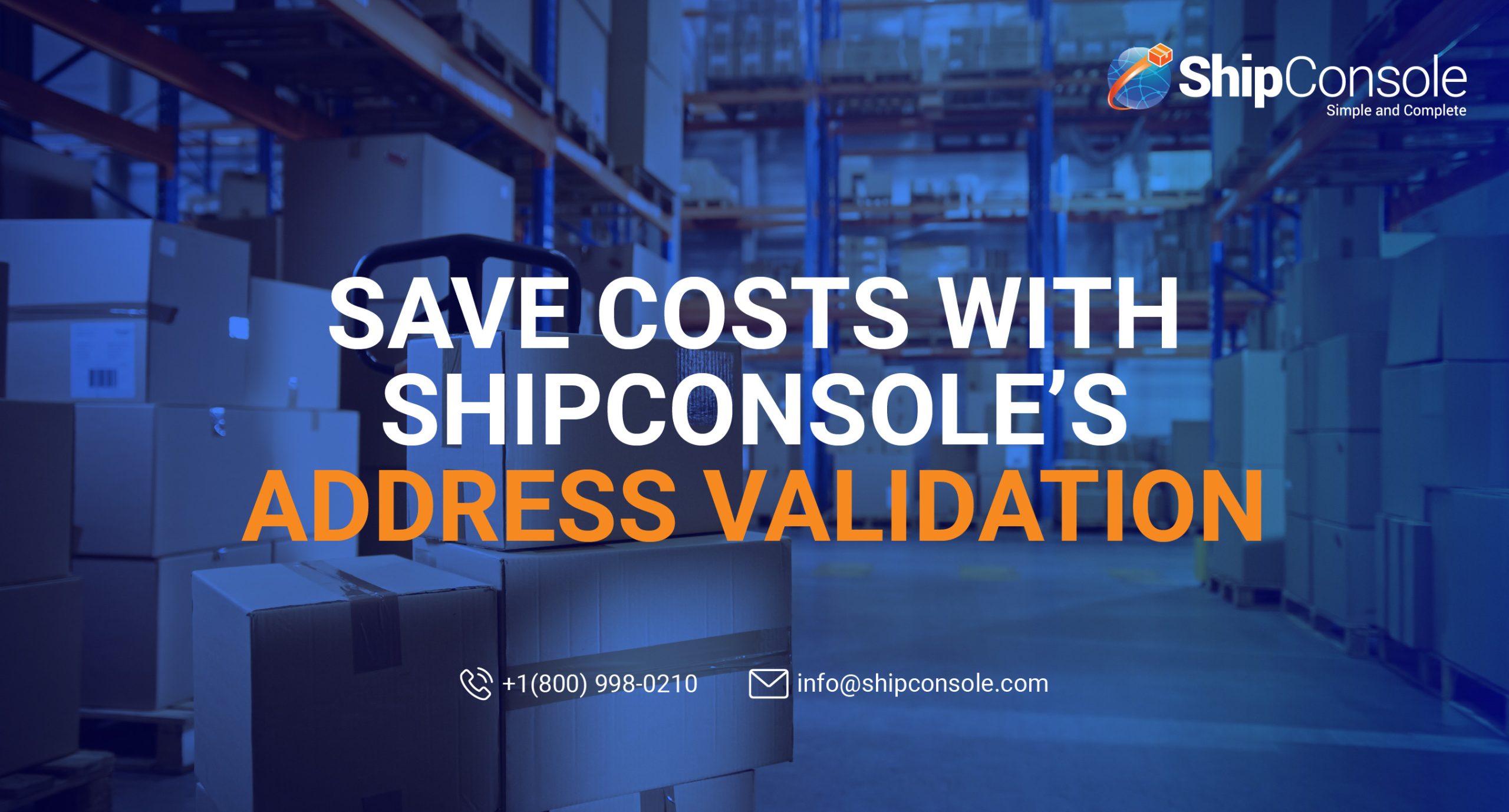 Save Costs with ShipConsole’s Address Validation